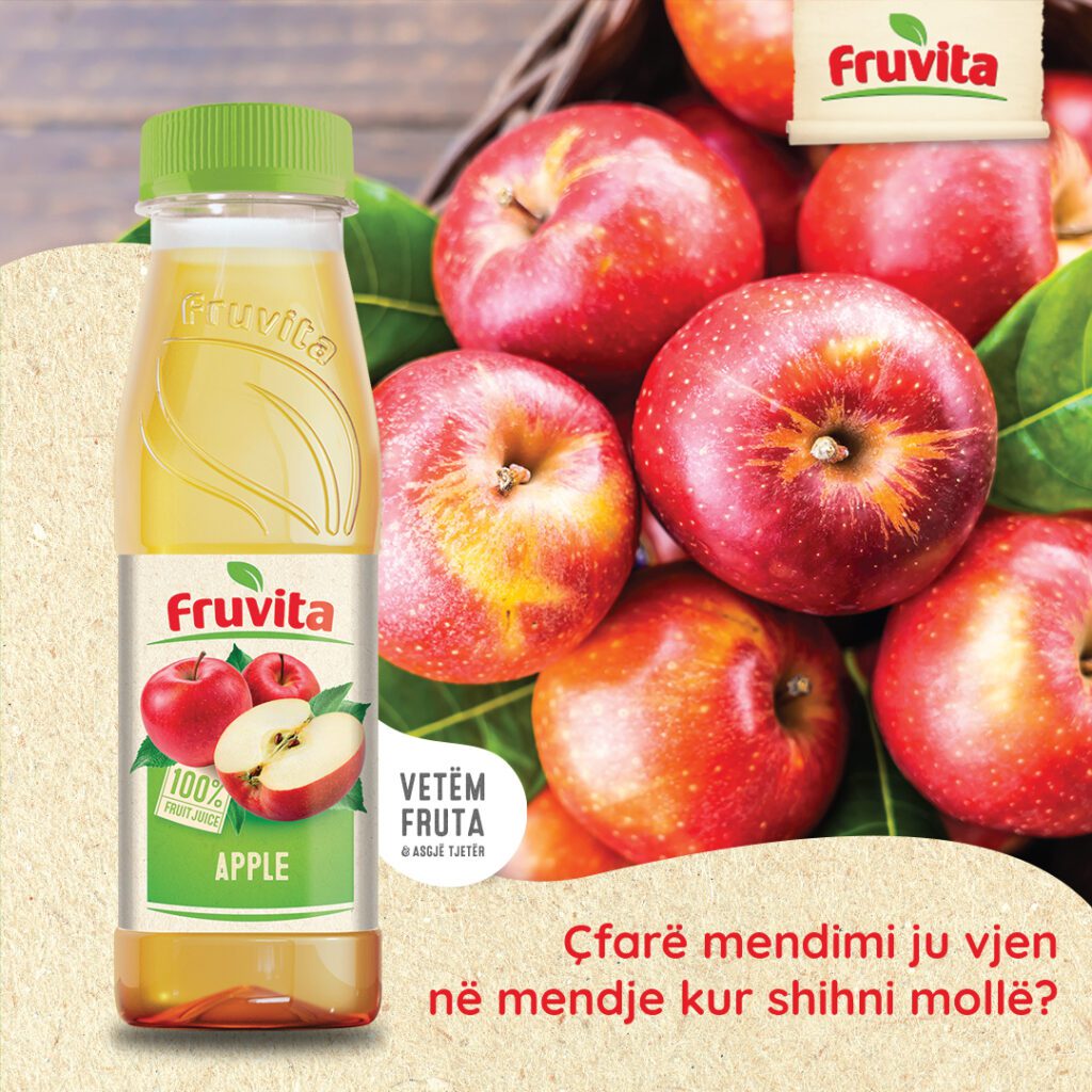 Lëng frutash Fruvita, Mollë(100%) - BM Group